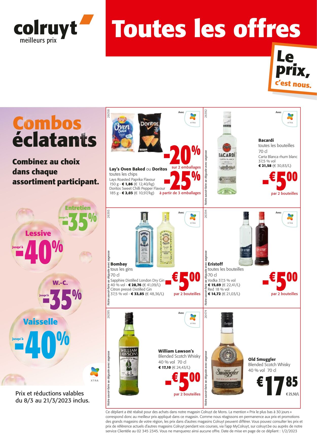 Colruyt Folder Promotionnel - Valable à partir du 08.03 au 21.03 - Page ...