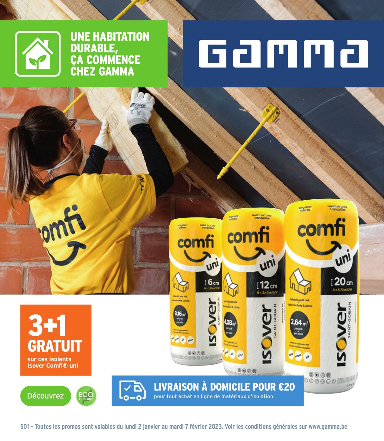 Folder actuel GAMMA - Valable à partir du 02.01 au 07.02 - folders-be.com