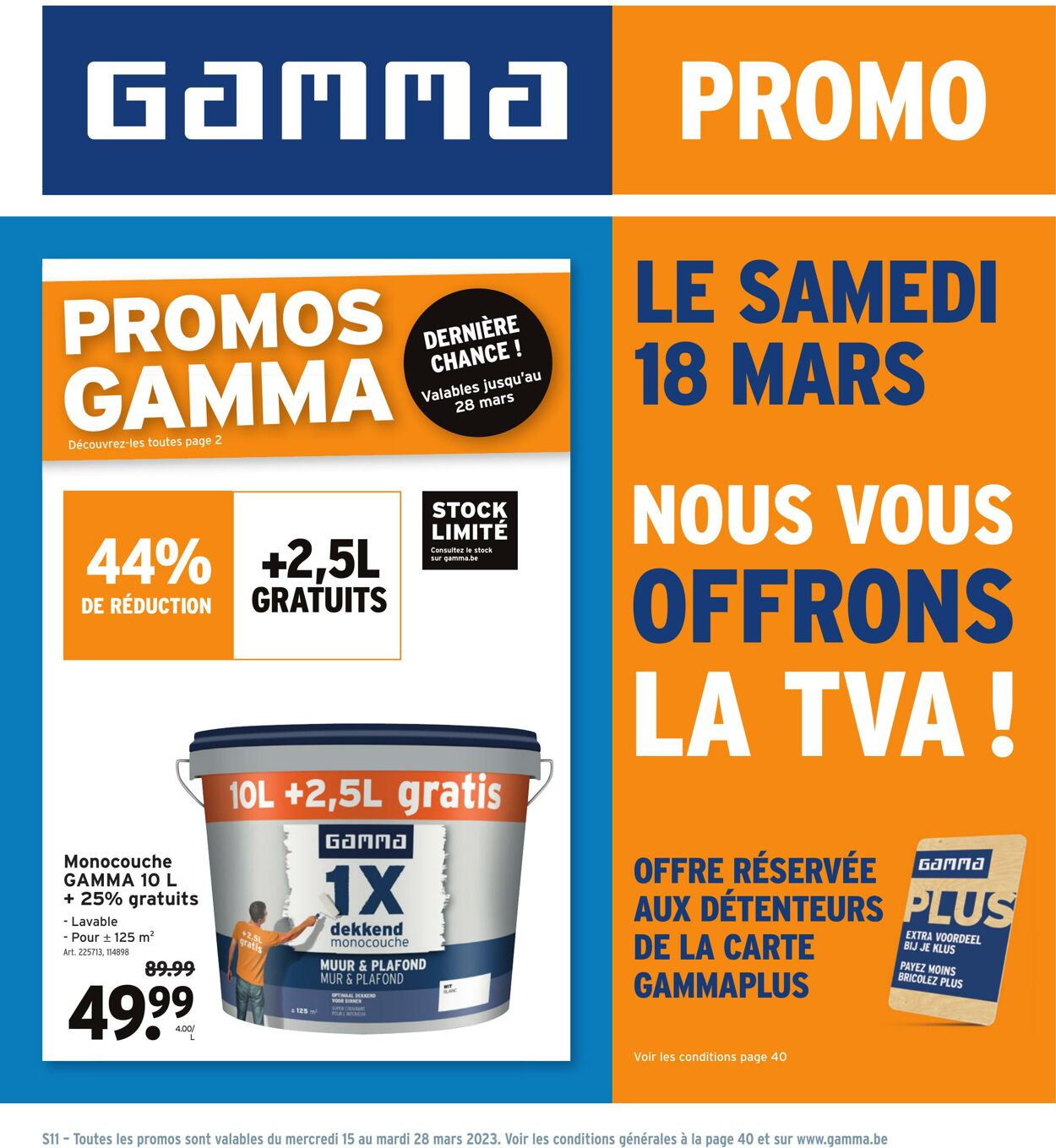 GAMMA - Folder actuel 28.03 - Folders, promotions - folders-be.com