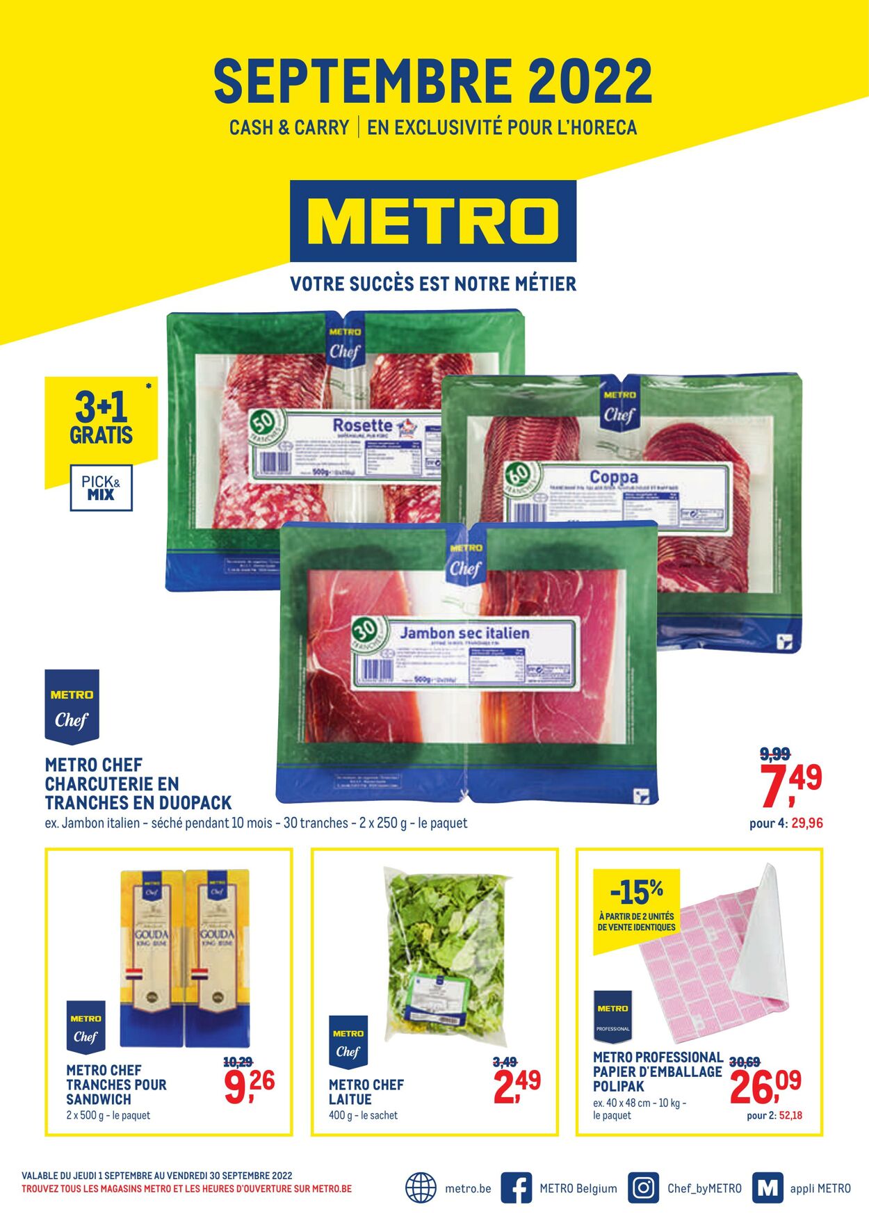 Metro Folder Promotionnel - Valable à partir du 01.09 au 30.09 - Page n ...