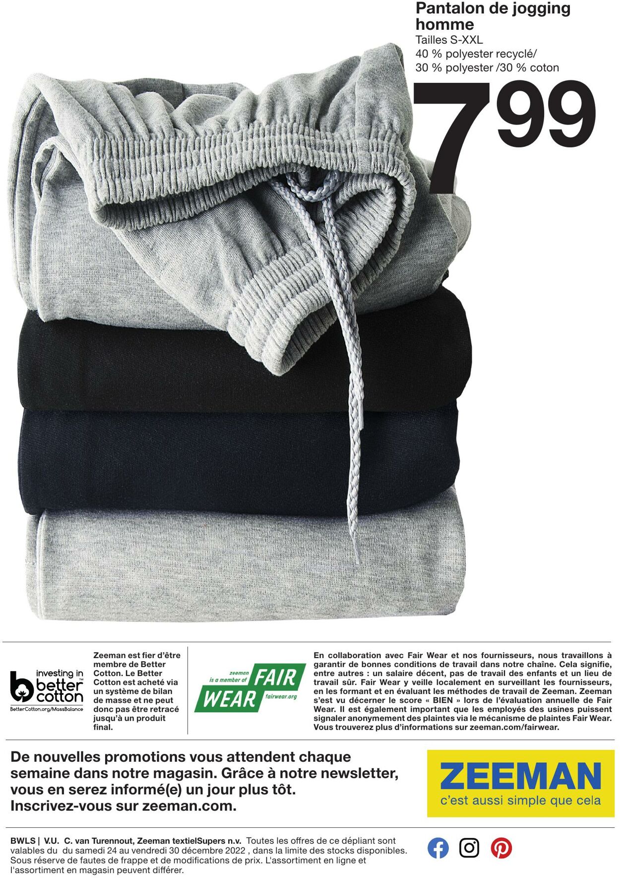 Zeeman Folder Promotionnel - Valable à partir du 24.12 au 30.12 - Page ...